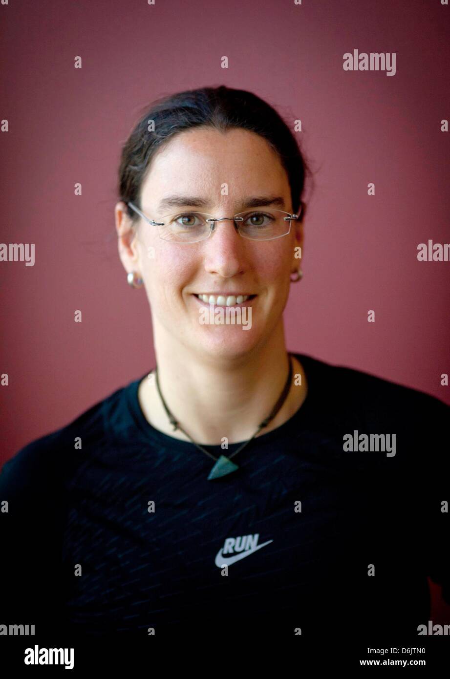 Record national soccer player Birgit Prinz attends a press conference ...