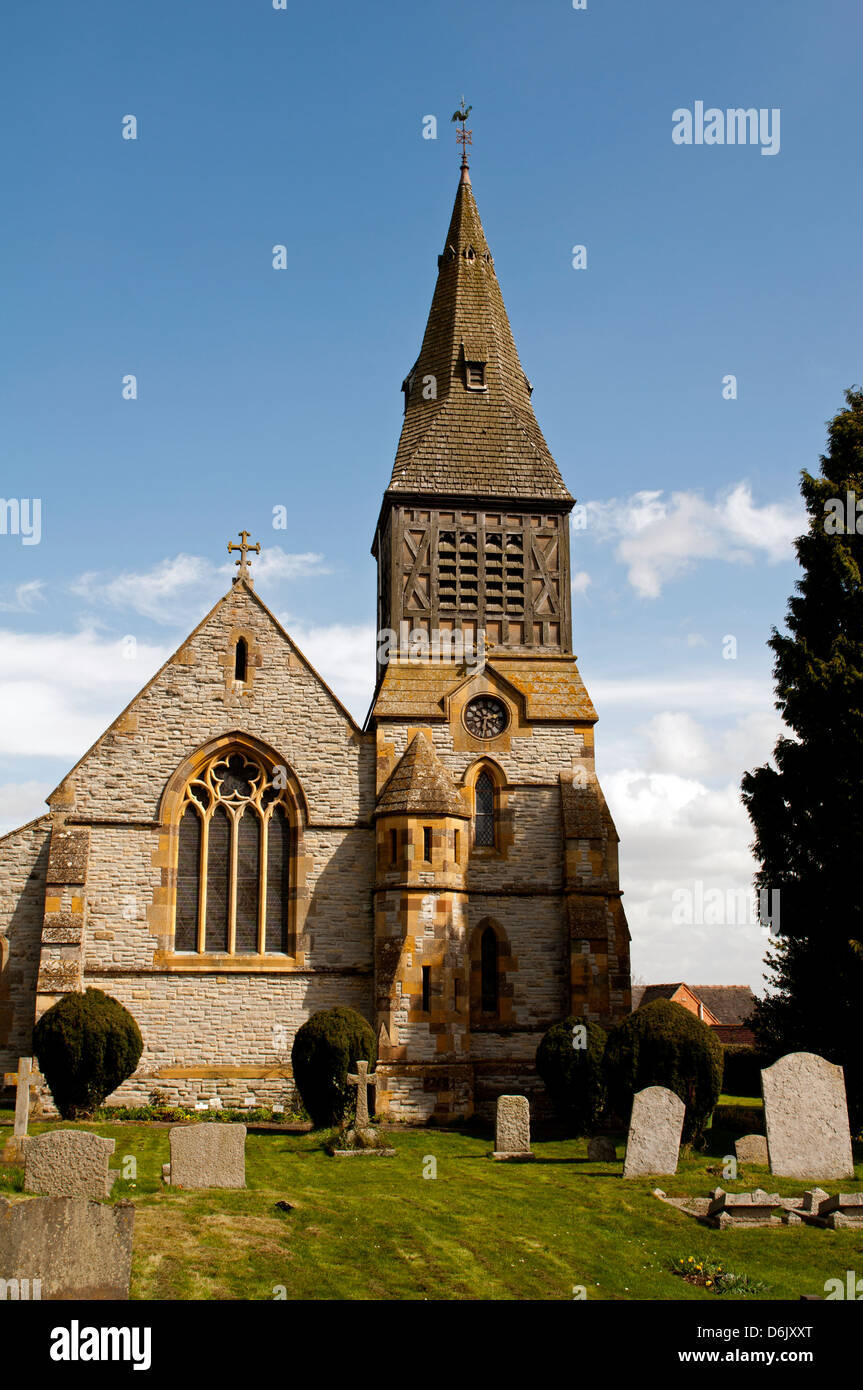 St. Andrew`s Church, Temple Grafton, Warwickshire, UK Stock Photo - Alamy