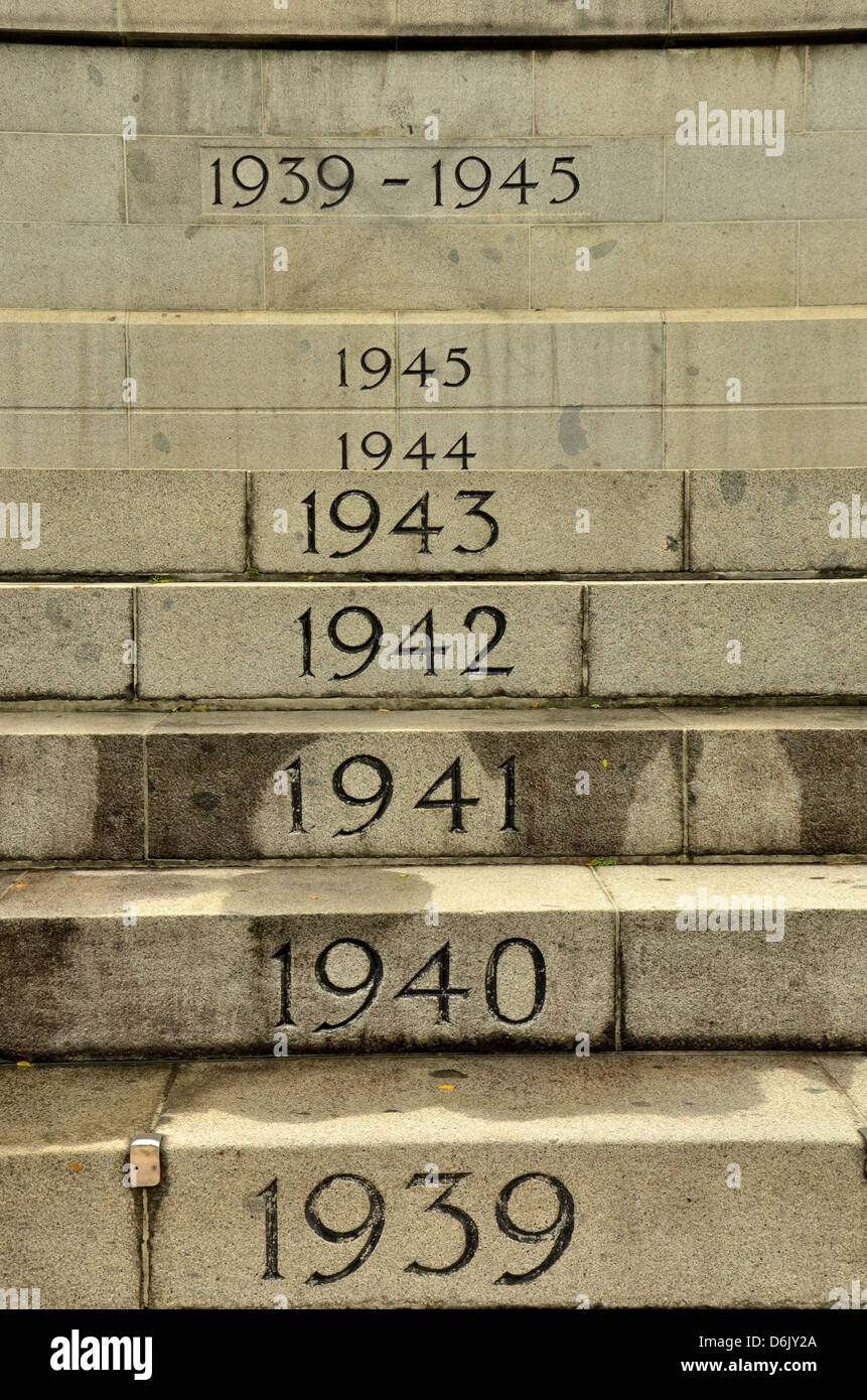 Annual steps for World War Two war years Stock Photo - Alamy