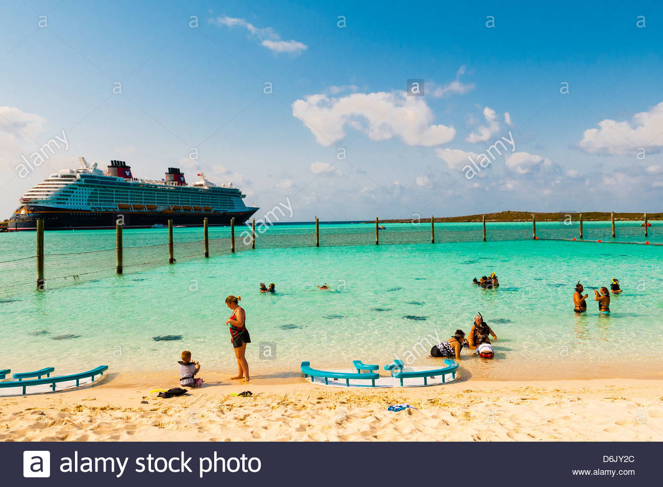 Castaway Cay (Disney's private island), Disney Dream cruise ship Stock ...