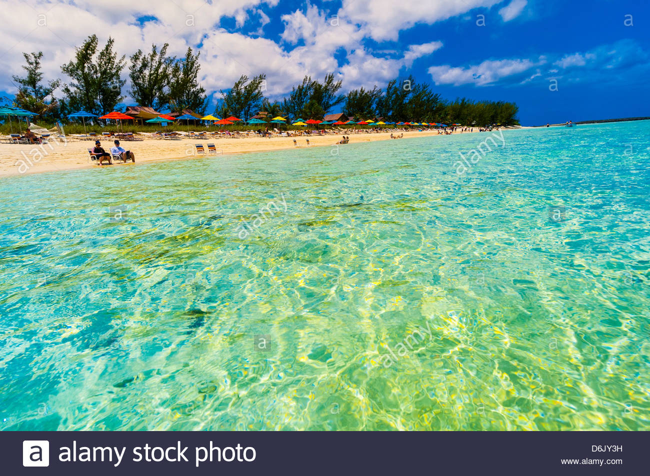 Serenity Bay, Castaway Cay (Disney's private island), The Bahamas Stock ...