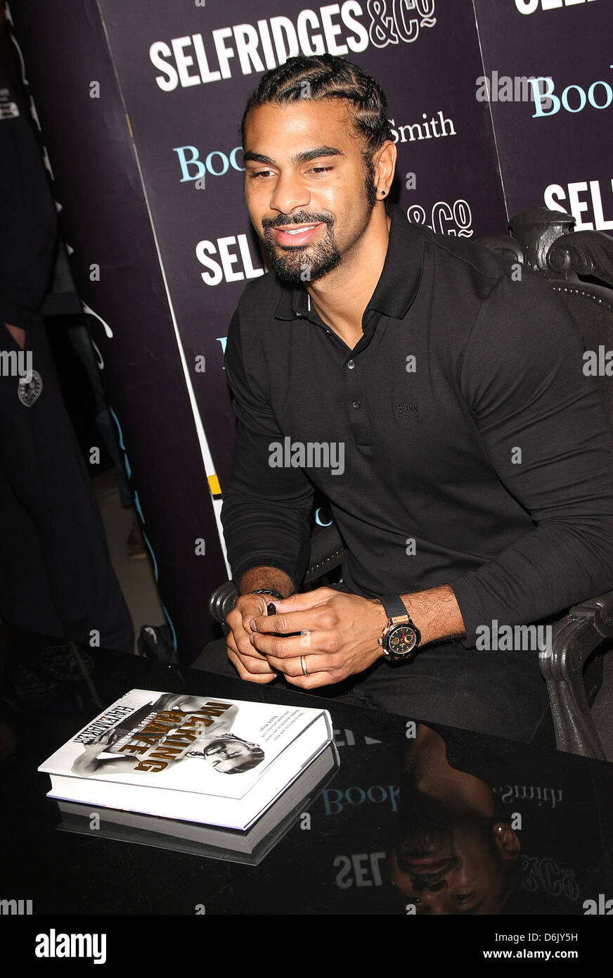 David Haye attends the book signing for 'Making Haye' at Selfridges ...