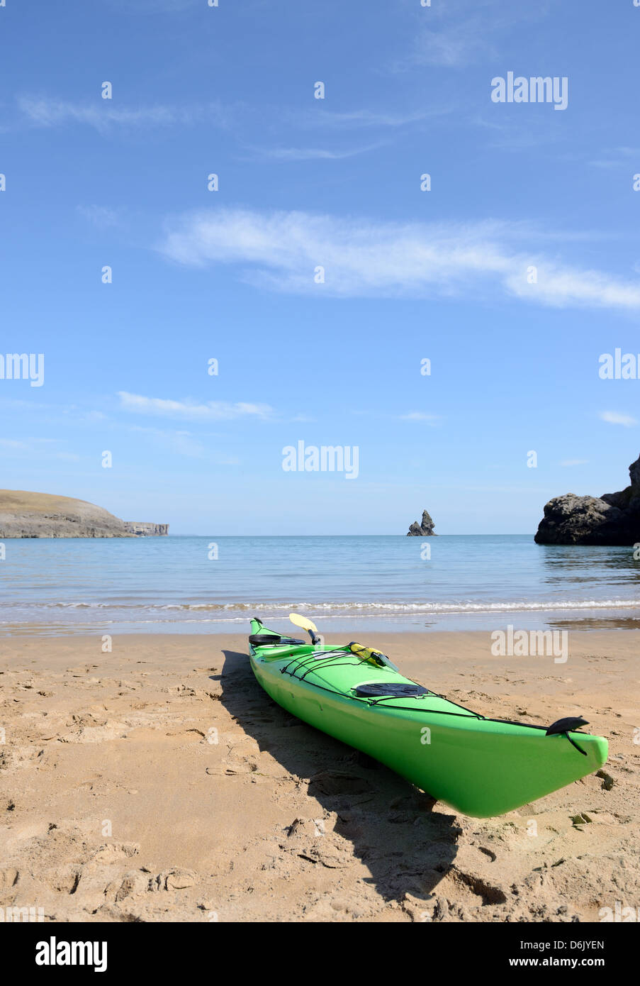 Blue kayak beach hi-res stock photography and images - Alamy