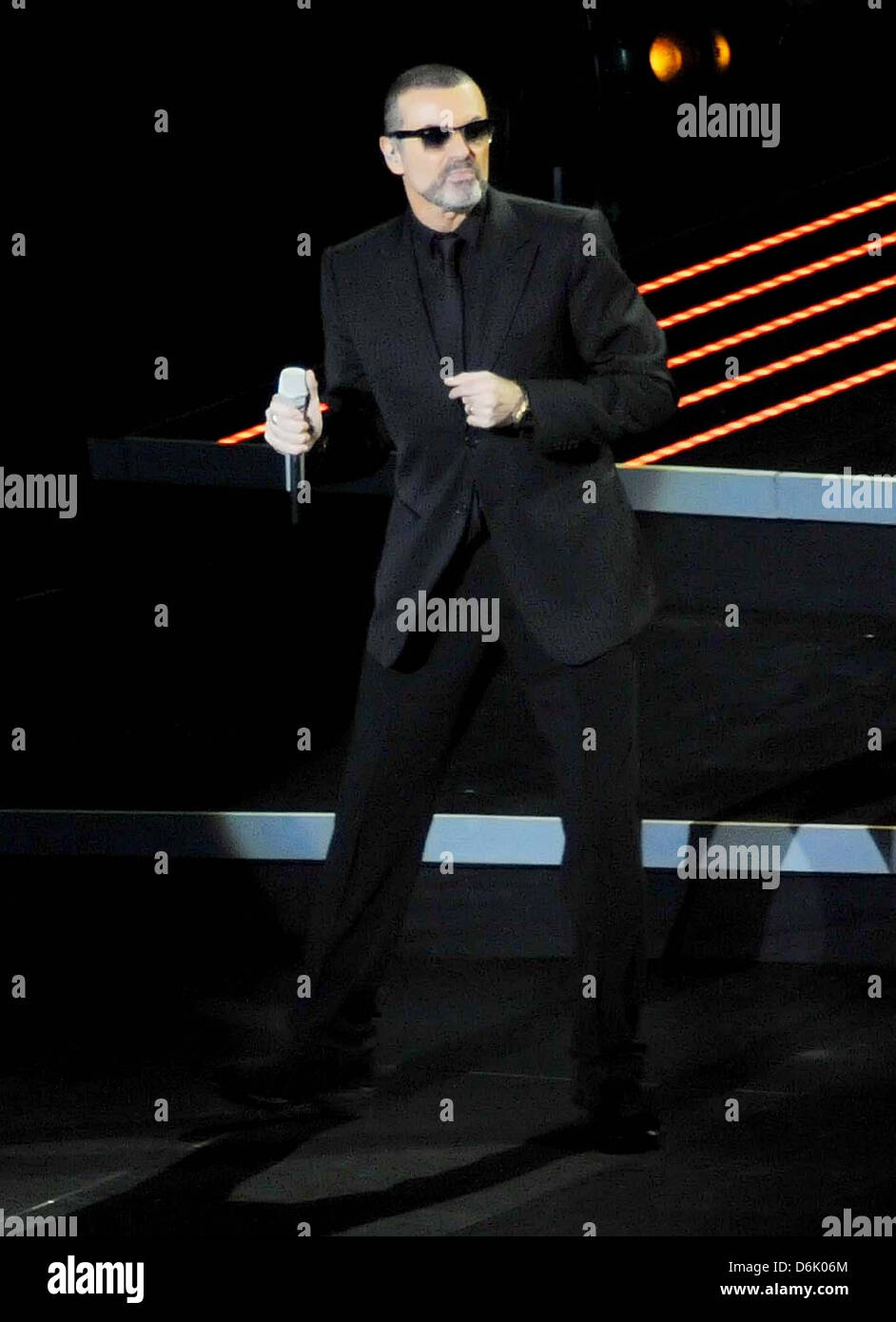 George Michael performs live at The O2 as part of his 'Symphonica' tour ...