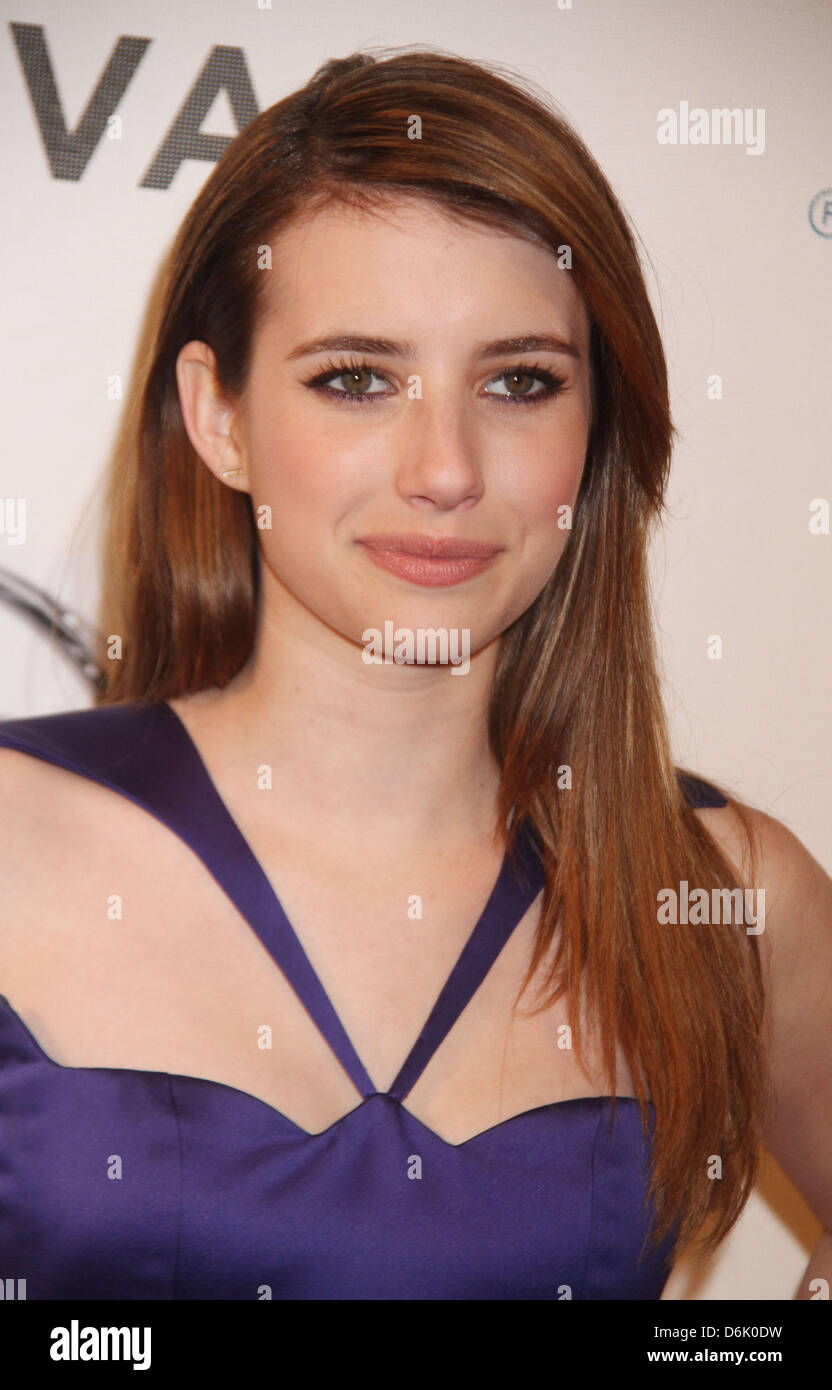 New York, USA. 18th April, 2013. Actress EMMA ROBERTS attends the ...