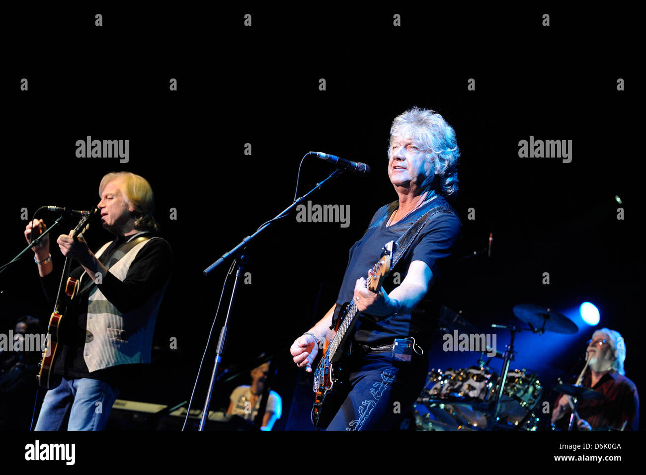 Justin Hayward, John Lodge, and Graeme Edge The Moody Blues perform on ...