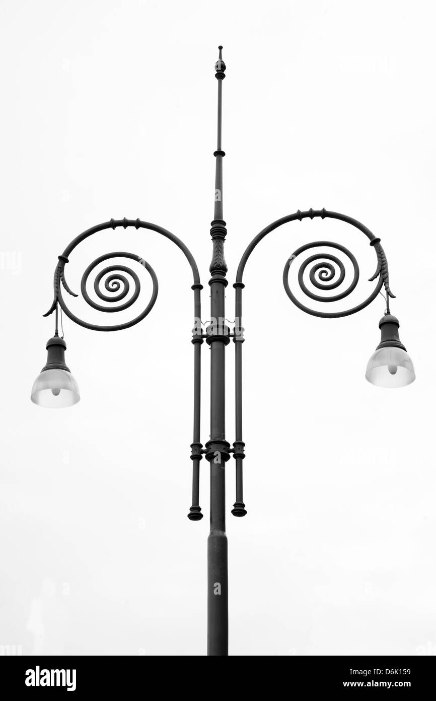 Lamppost in Florence, Italy on White Background Stock Photo - Alamy