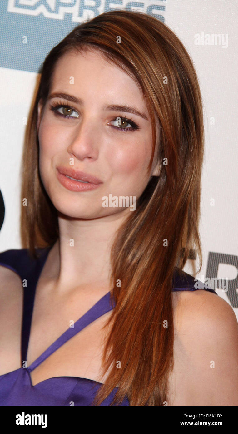 New York, USA. 18th April, 2013. Actress EMMA ROBERTS attends the ...