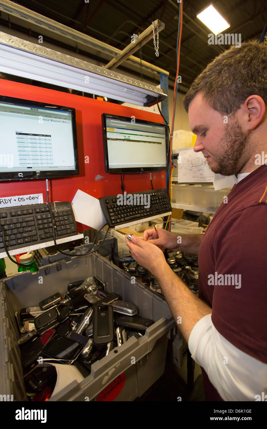 Cell Phone Recycling Stock Photo - Alamy