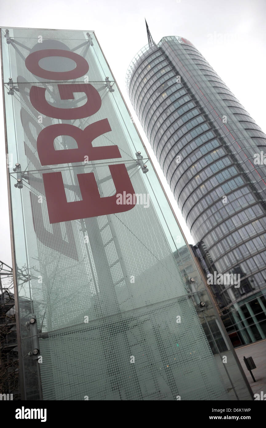 The headquarters of the Ergo-insurance group AG is pictured prior to a ...