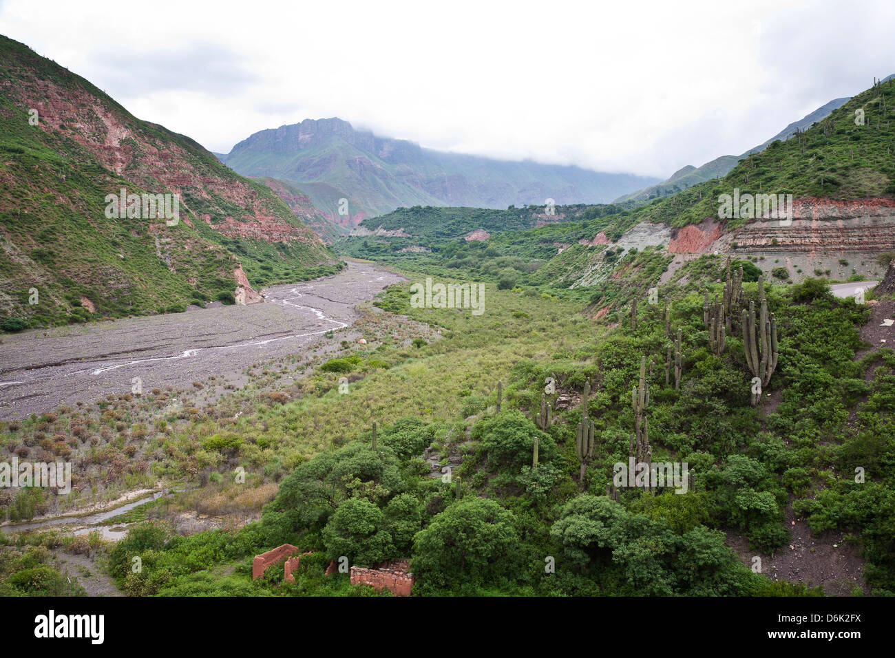 Landscape from the Valles Calchaquies on the road between Cachi and ...