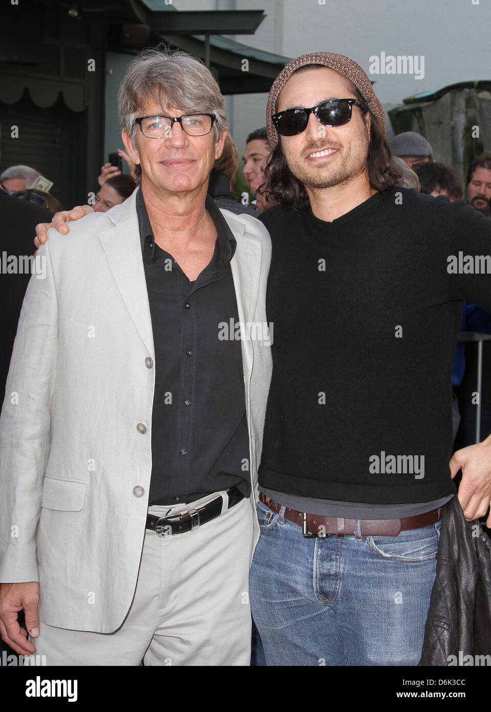 Eric Roberts and son Keaton Simons at the Hand and Footprint Ceremony ...