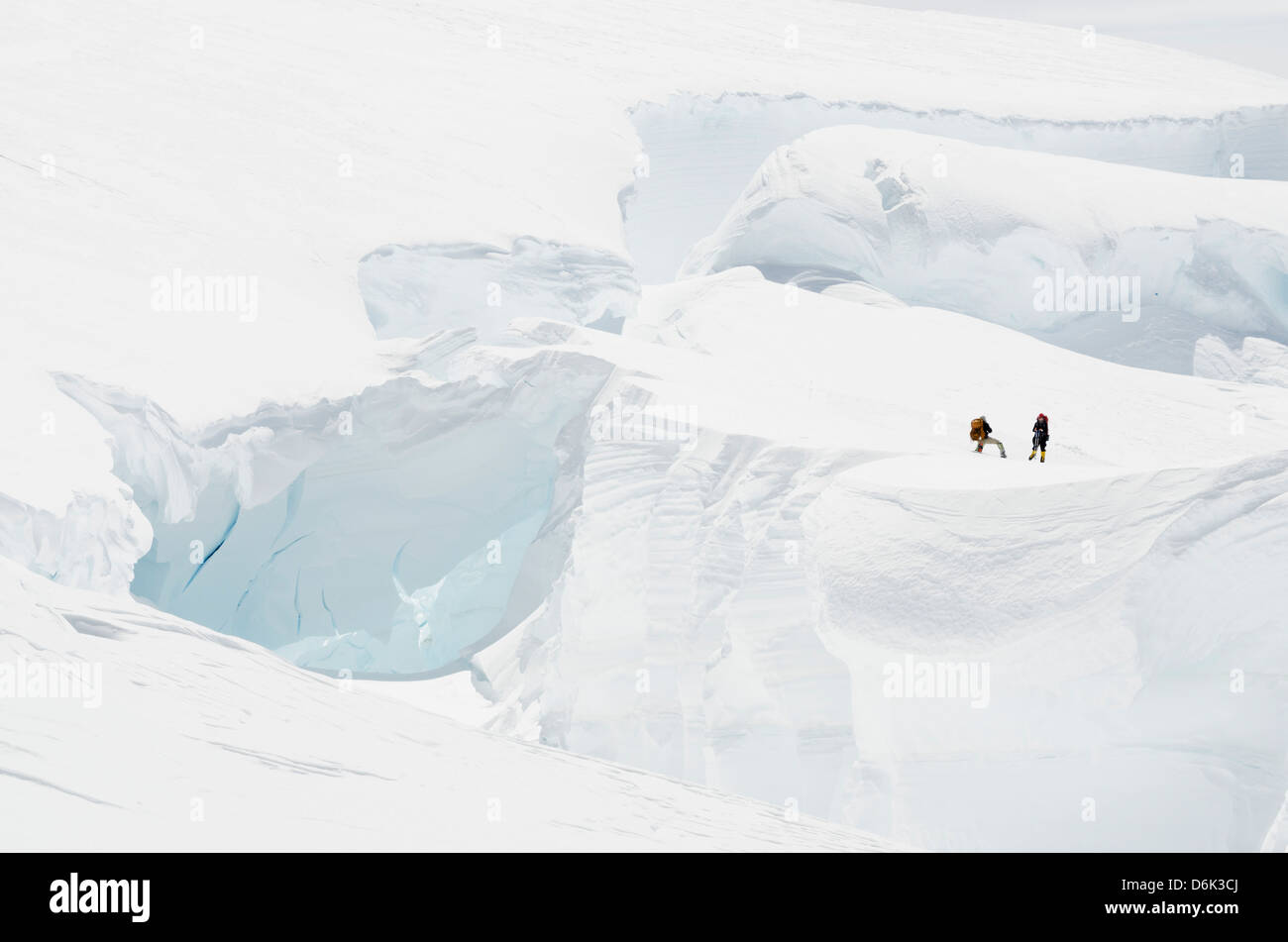 climbing expedition on Mt McKinley 6194m, Denali National Park, Alaska ...