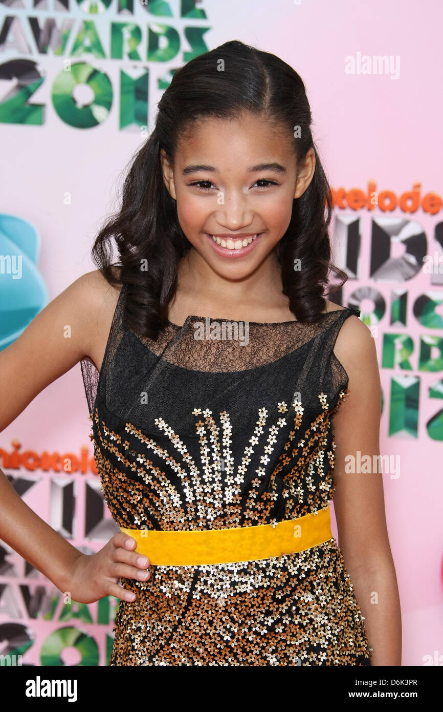 Actress Amandla Stenberg arrives at Nickelodeon's 25th Annual Kids ...