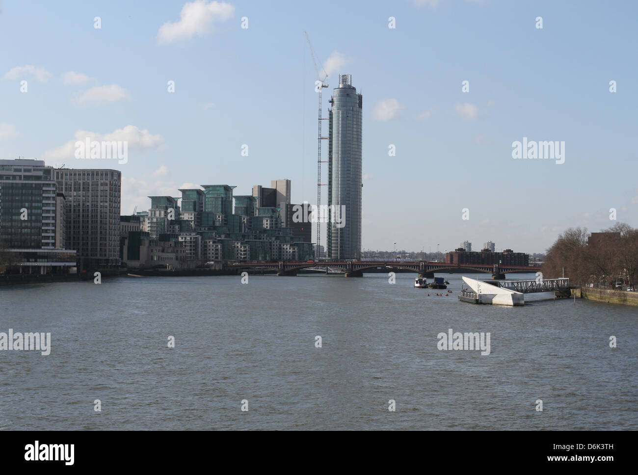 St George Wharf Tower London UK April 2013 Stock Photo - Alamy