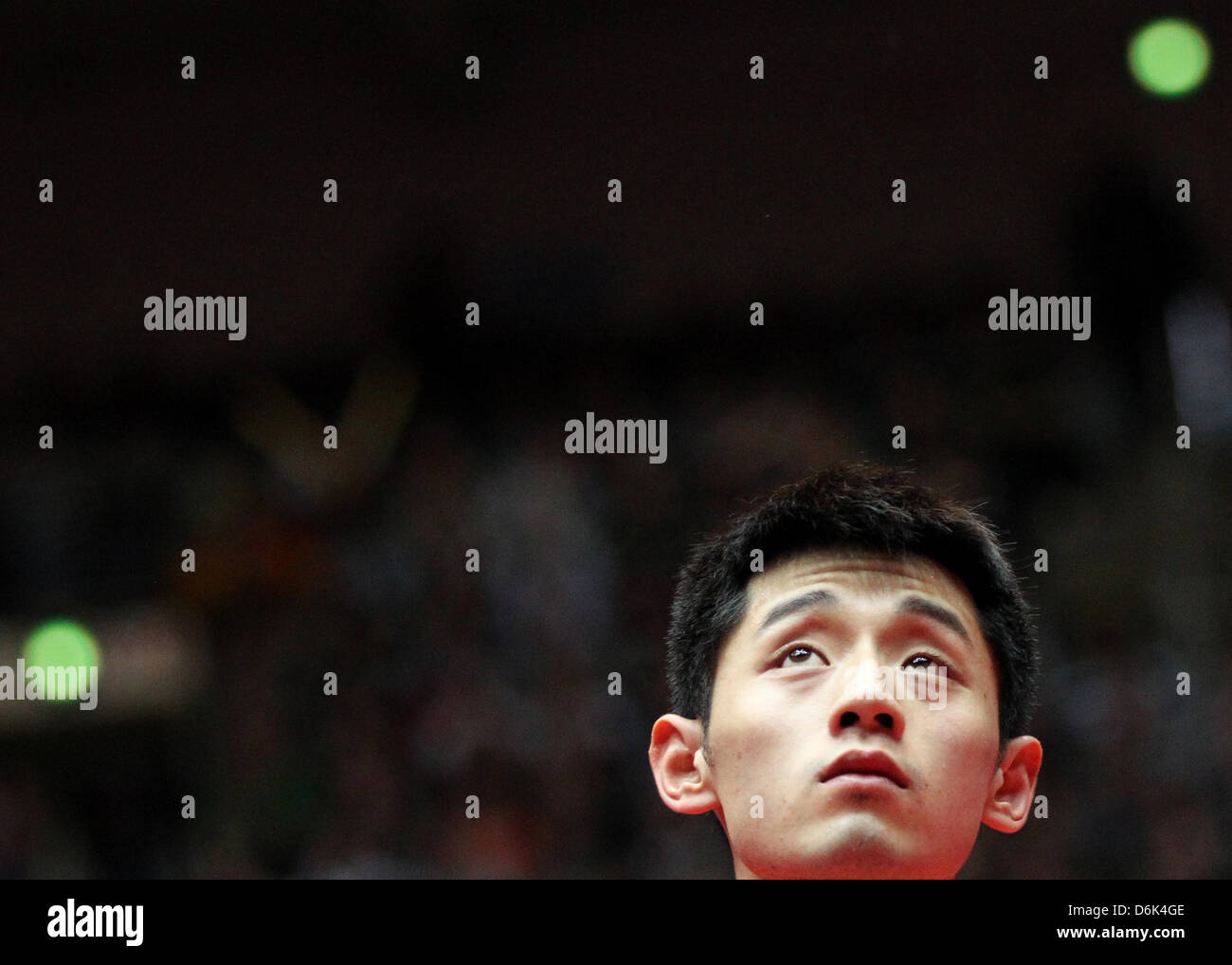 China's Zhang Jike is pictured during the match against Germany's Boll ...