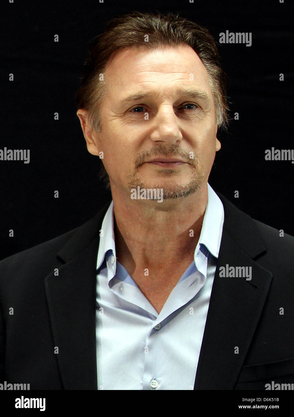 US actor Liam Neeson poses during a photocall for his movie 'The Grey ...