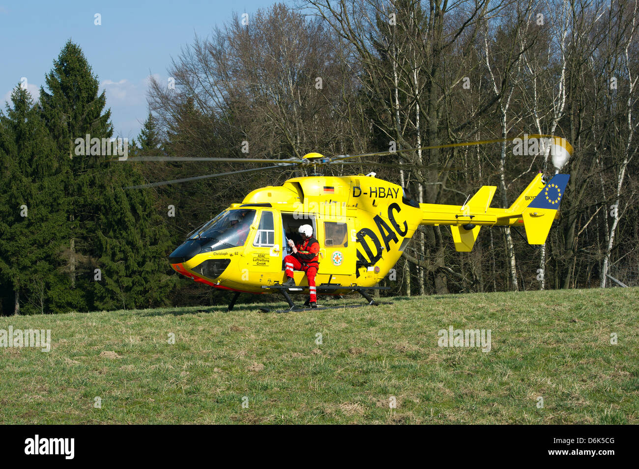 Rescue red cross helicopter High Resolution Stock Photography and ...