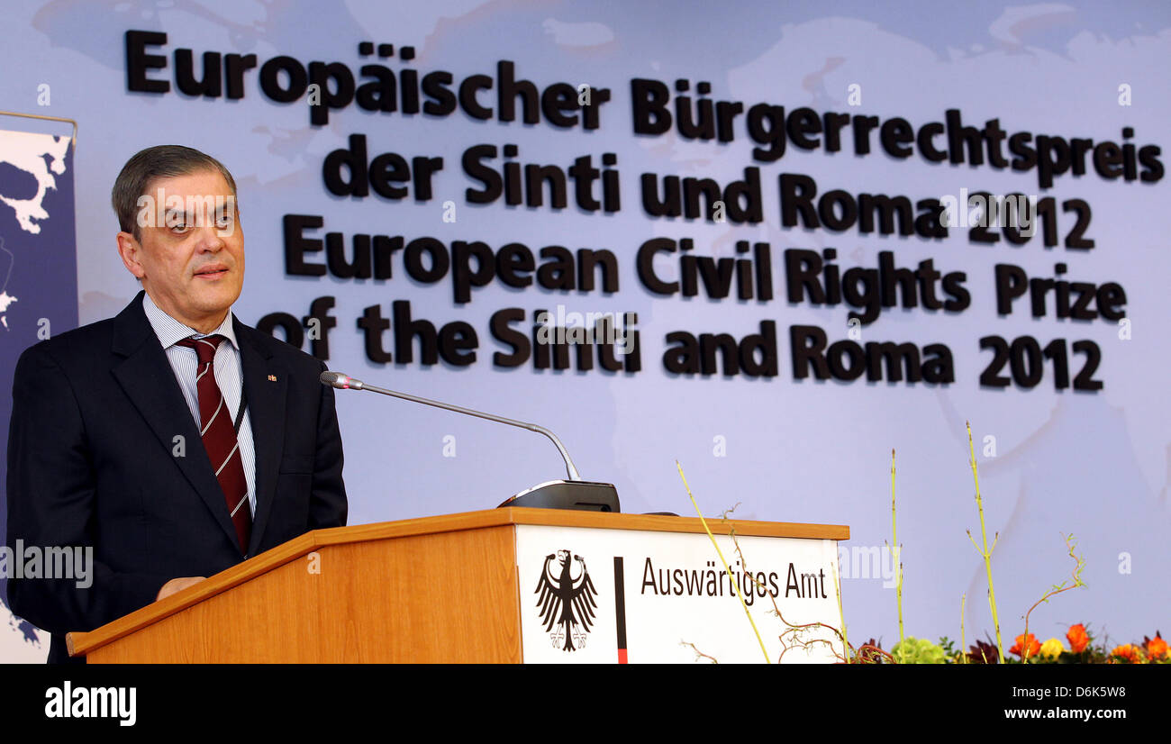Chairmen of the Central Council of German Sinti and Roma, Romani Rose ...