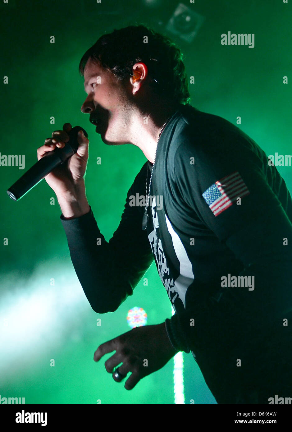 US American singer Tom DeLonge of the band Angels & Airwaves performs ...