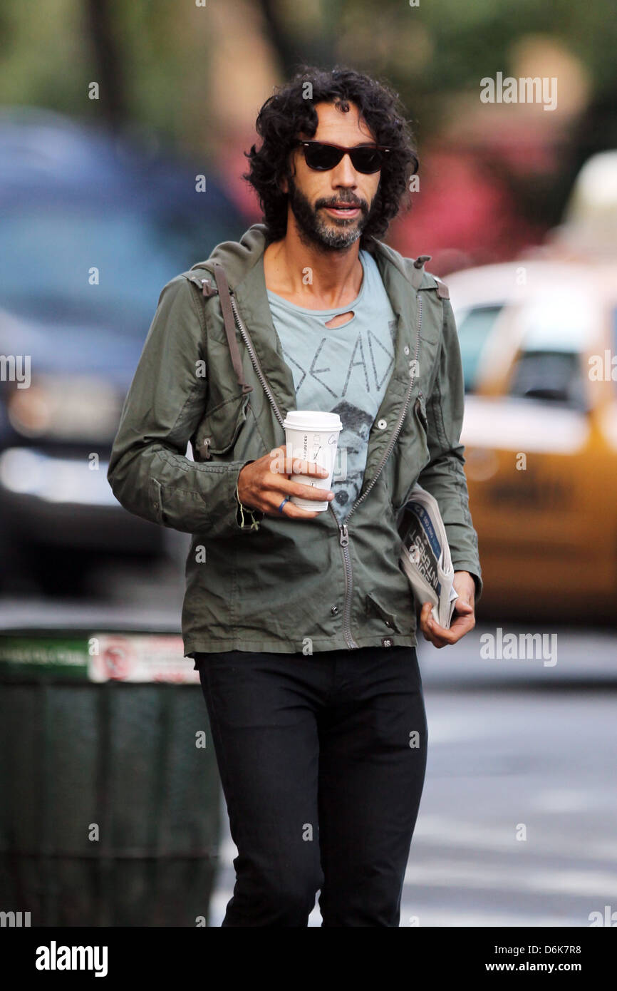 Carlos leon out and about in soho new york city hi-res stock ...