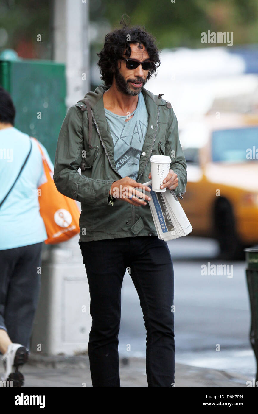 Carlos leon out and about in soho new york city hi-res stock ...
