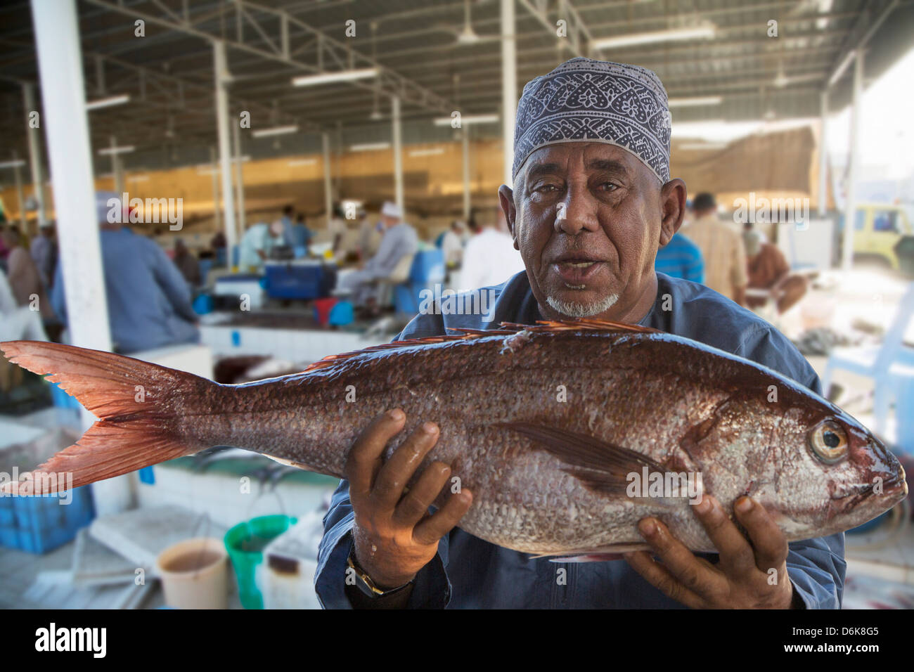 Muscat's fish market, Muscat, Oman, Middle East Stock Photo - Alamy