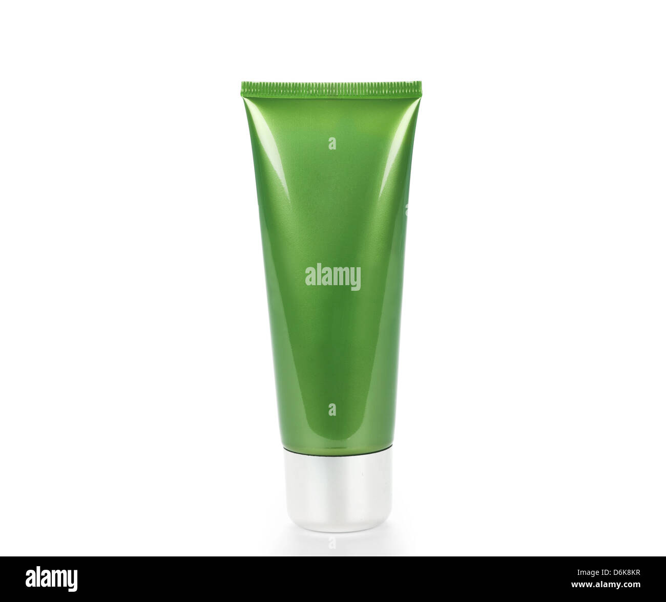 Green tube with cream isolated on white Stock Photo - Alamy