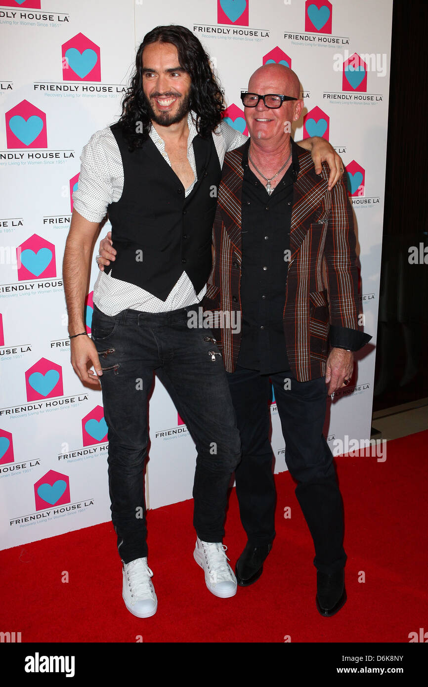 Russell Brand with Katy Perry's father Keith Hudson Friendly House's ...