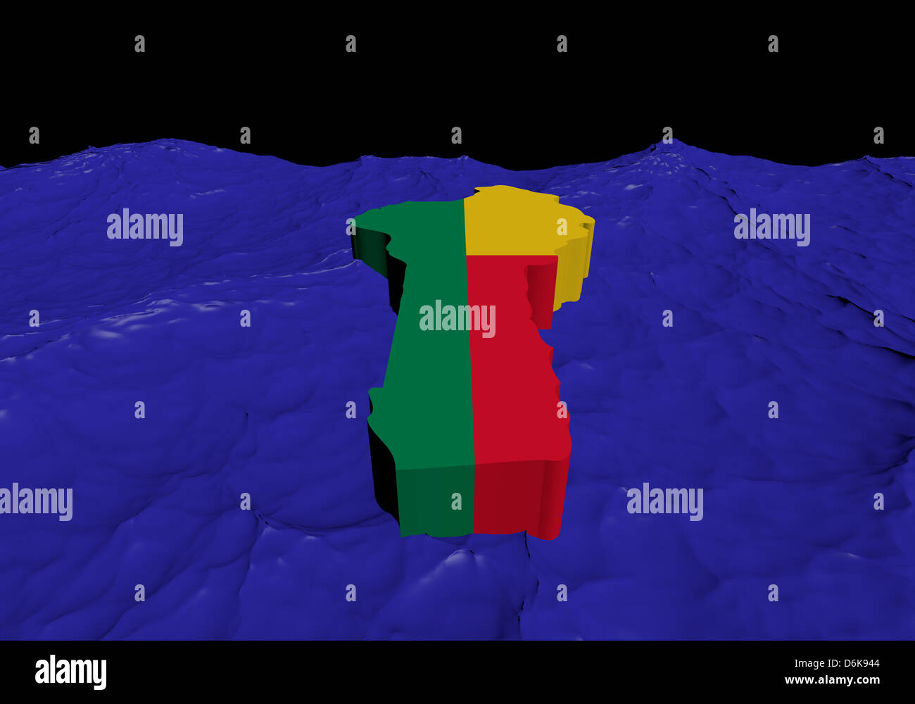 Benin map hi-res stock photography and images - Alamy