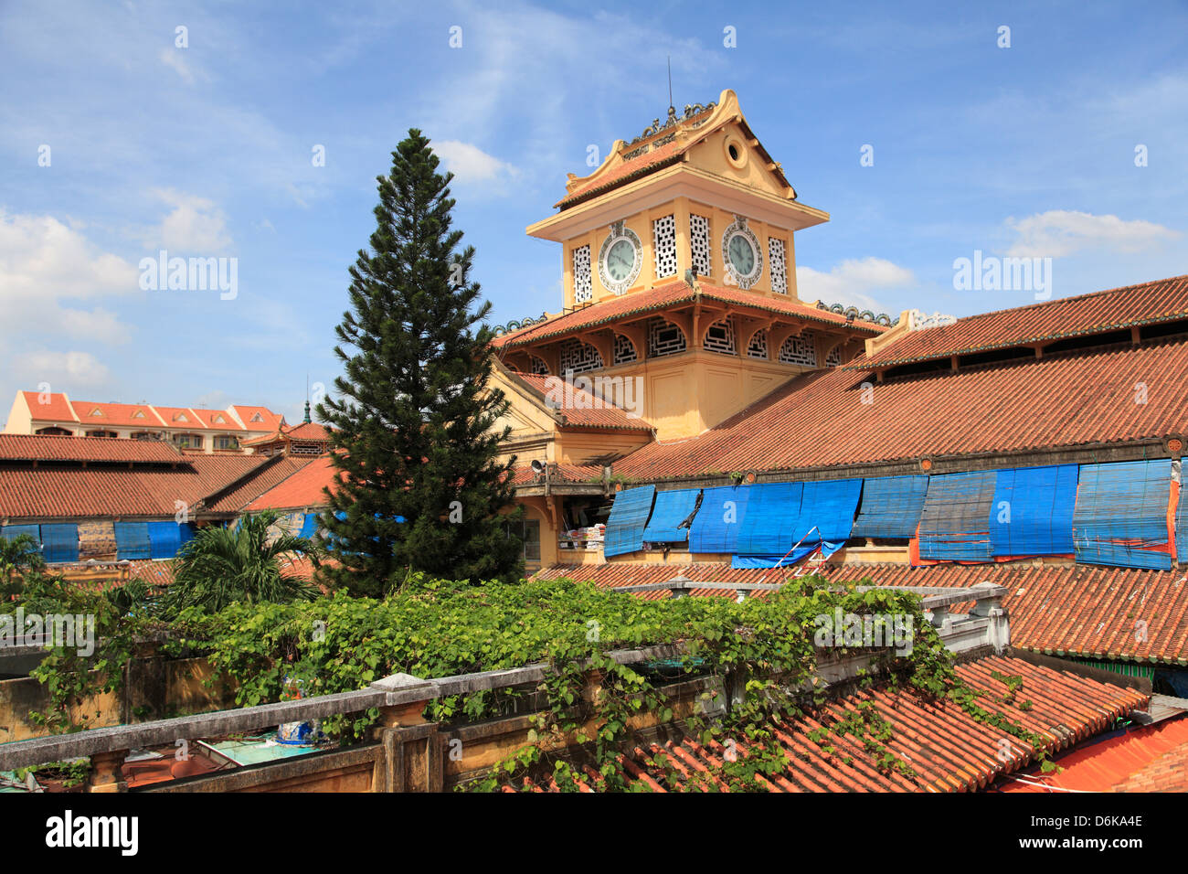 Clock Tower, Binh Tay Market, Cholon, Chinatown, Ho Chi Minh City ...
