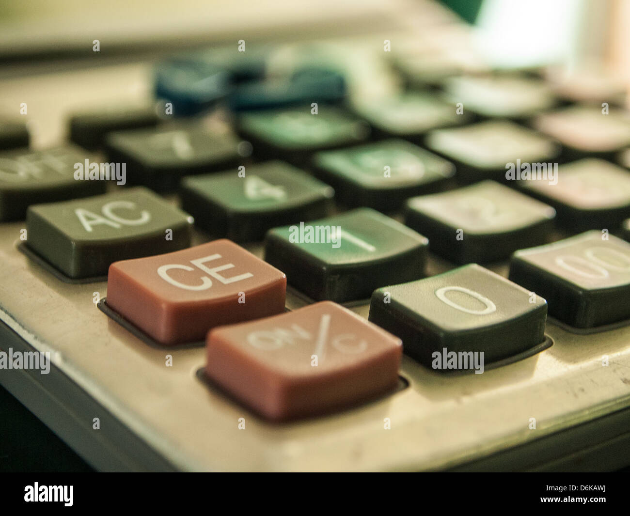 Calculator in office Stock Photo - Alamy