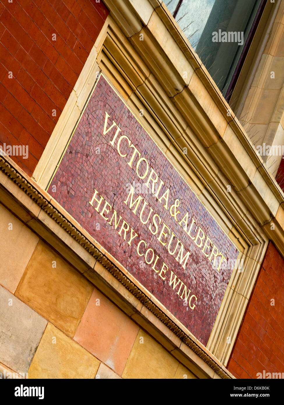Sign on the exterior of the Henry Cole Wing of the Victoria and Albert ...