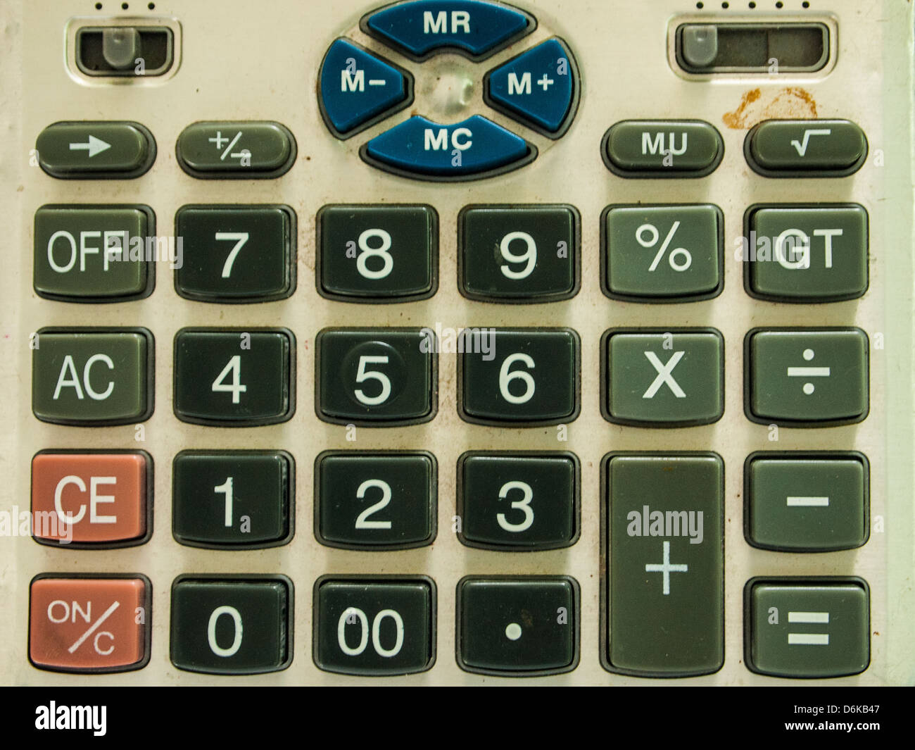 Calculator in office Stock Photo - Alamy