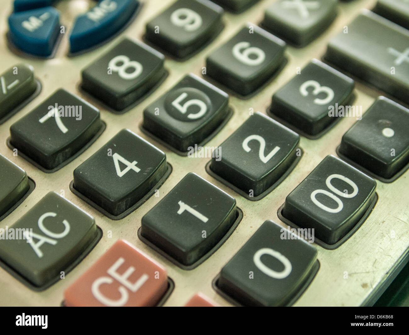 Calculator in office Stock Photo - Alamy