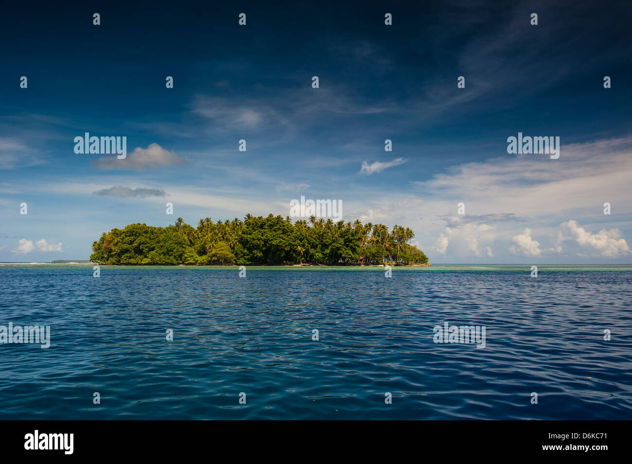 Little islet in the Ant Atoll, Pohnpei, Micronesia, Pacific Stock Photo ...