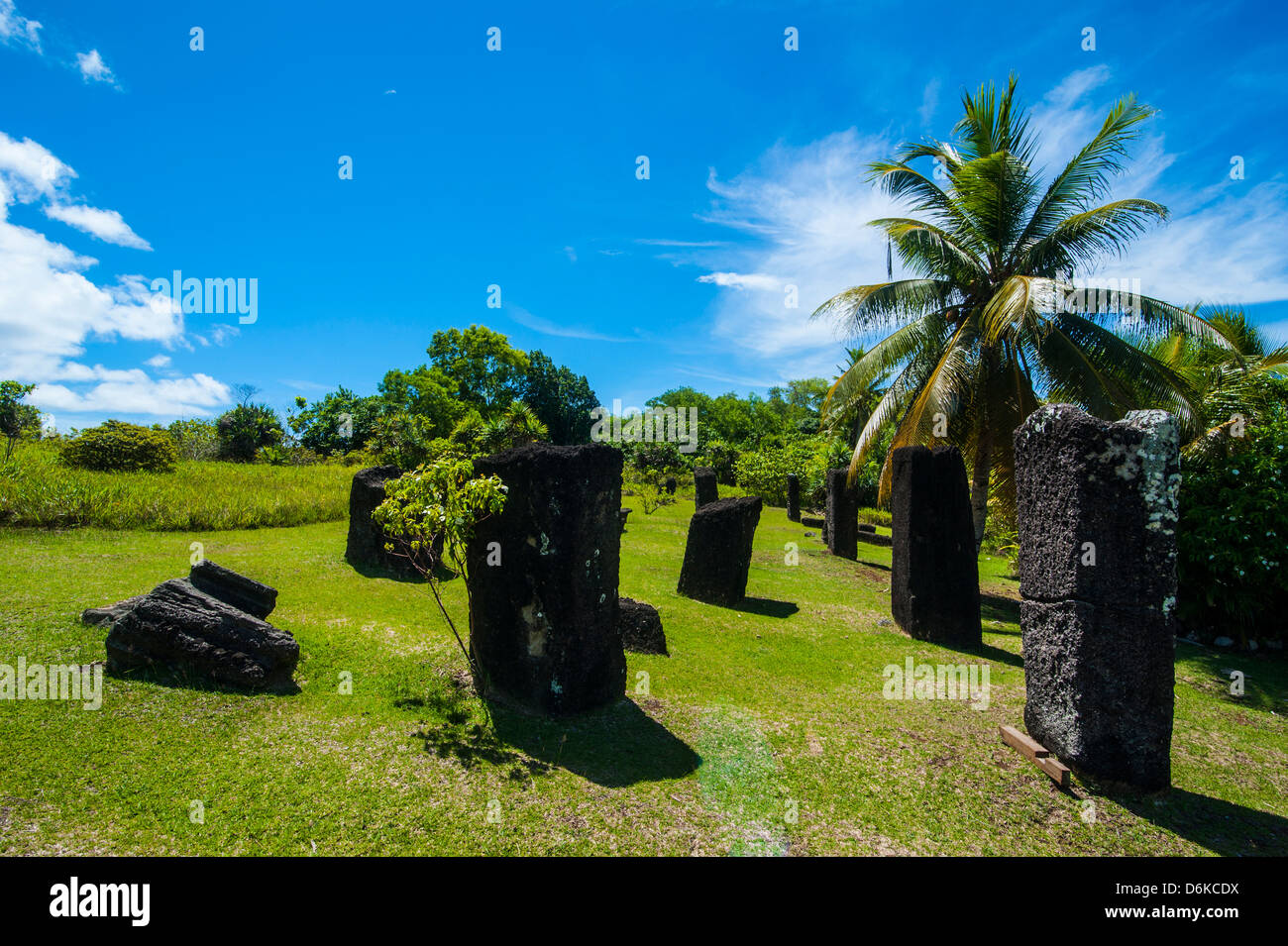 Basalt monoliths known as Badrulchau, Island of Babeldoab, Palau ...