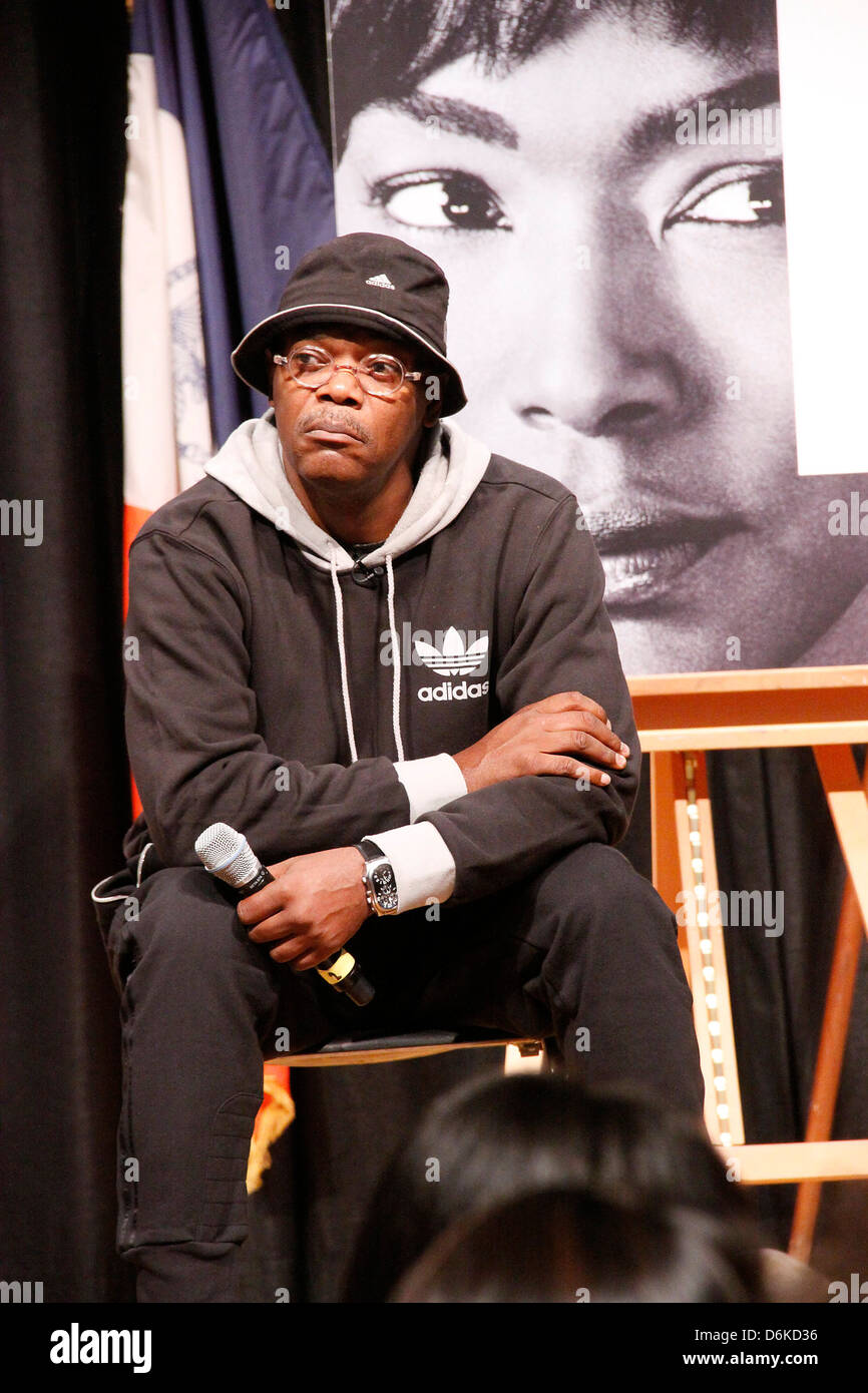 Samuel L. Jackson Press conference for the Broadway production of '"The ...