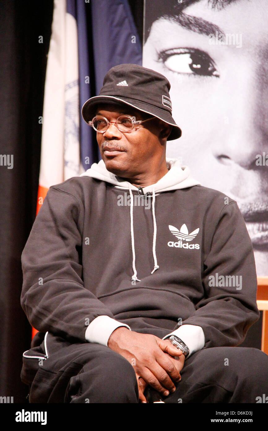 Samuel L. Jackson Press conference for the Broadway production of '"The ...