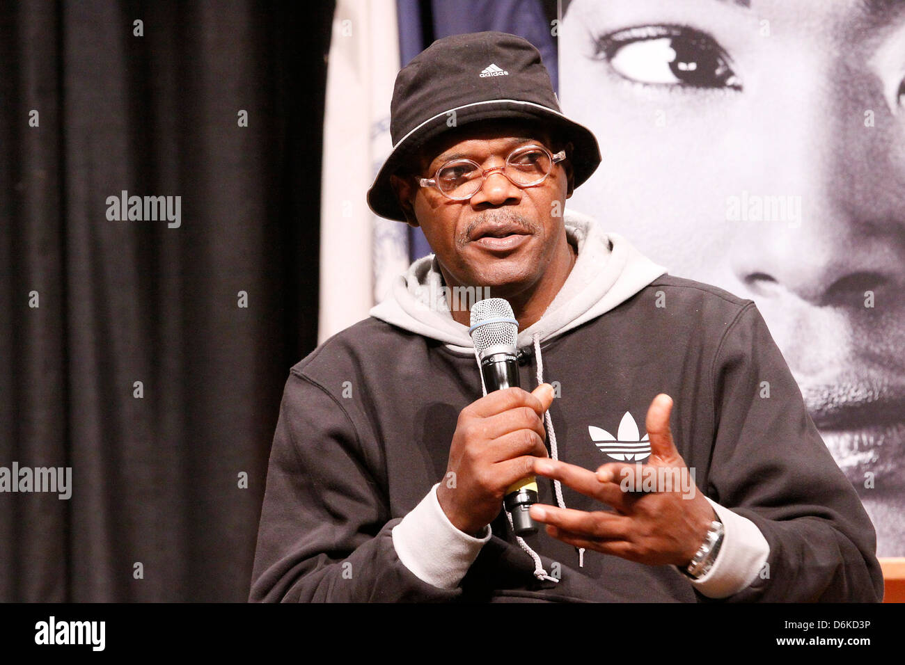 Samuel L. Jackson Press conference for the Broadway production of '"The ...
