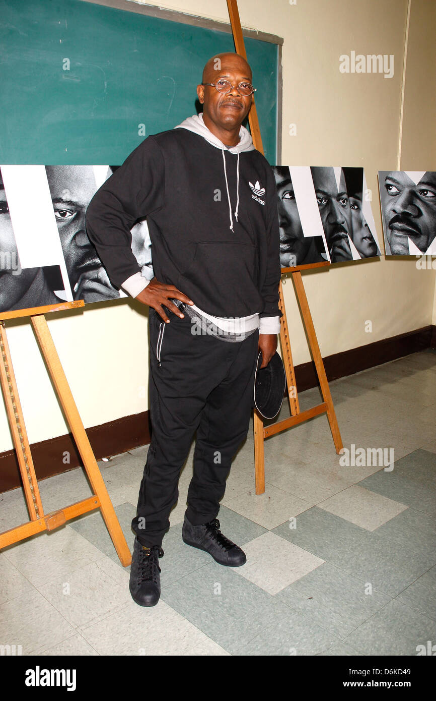 Samuel L. Jackson Press conference for the Broadway production of '"The ...