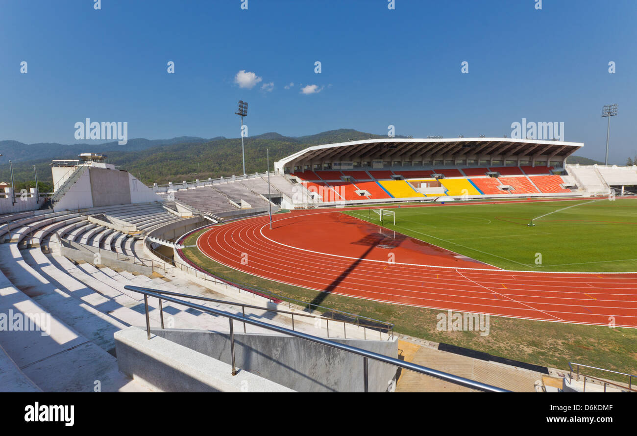 Football Grandstand in 700th Anniversary Sport Stadium at Chiang Mai ...