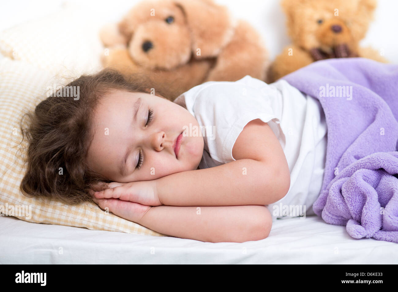 kid girl sleeping Stock Photo - Alamy