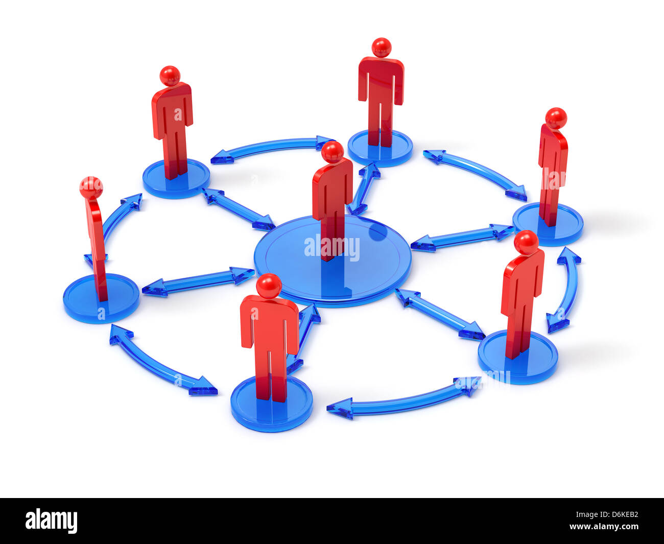 3d render of people network concept. isolated on white background Stock ...