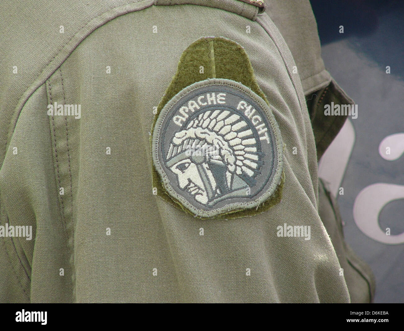 This image features the Apache Flight badge, symbolizing a military ...