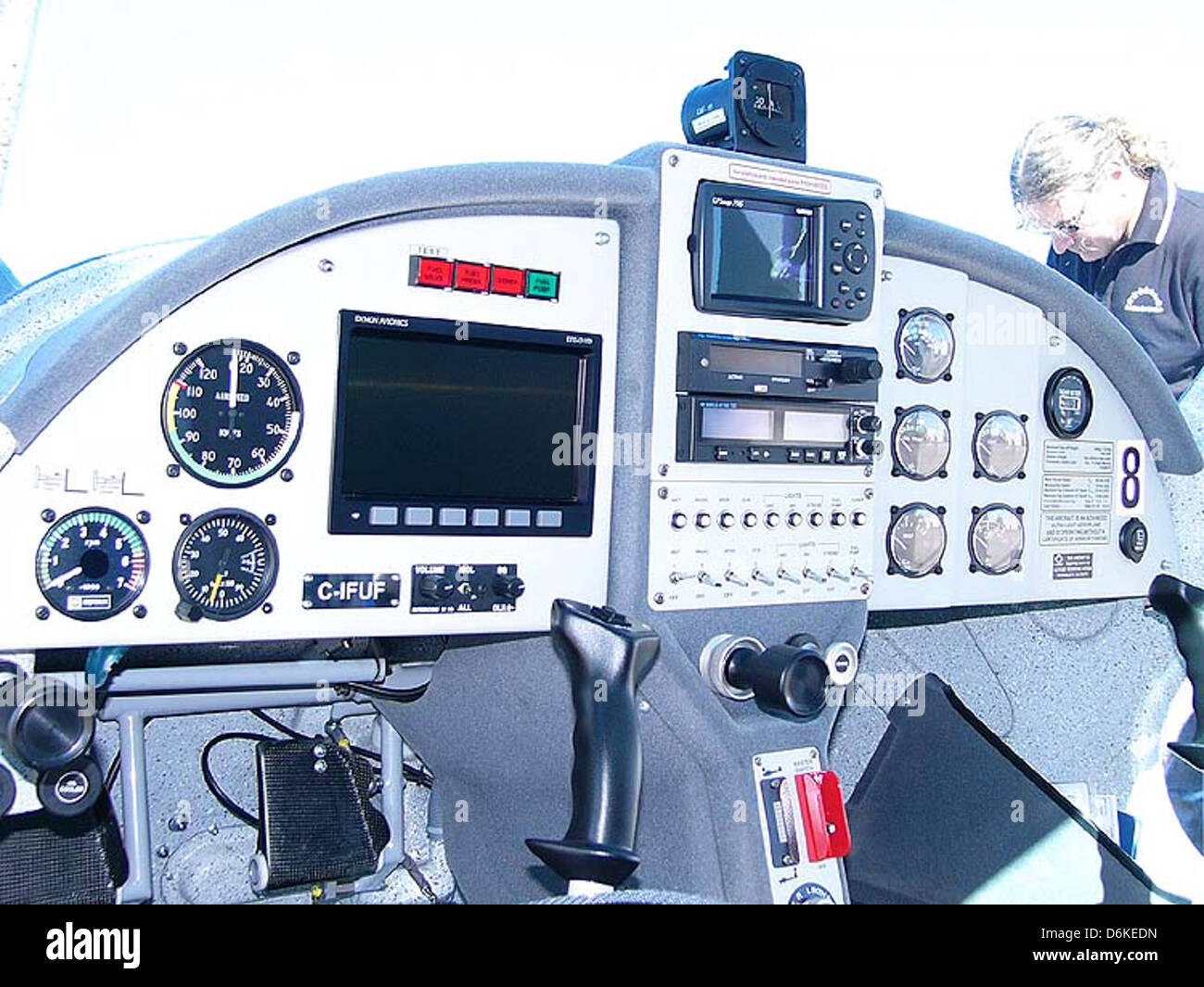 This image shows the instrument panel of the 3Xtrim 3X55 Trainer C-IFUF ...