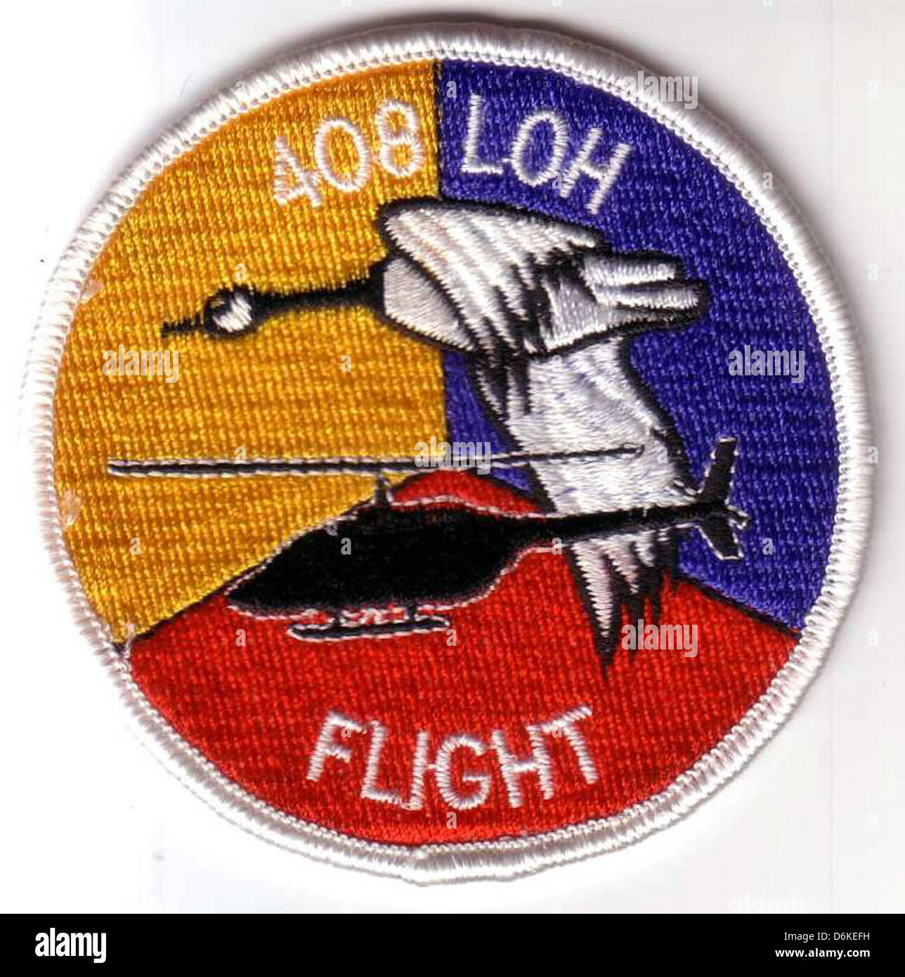 A close-up image of the 408L OH Flight Badge, which represents a ...