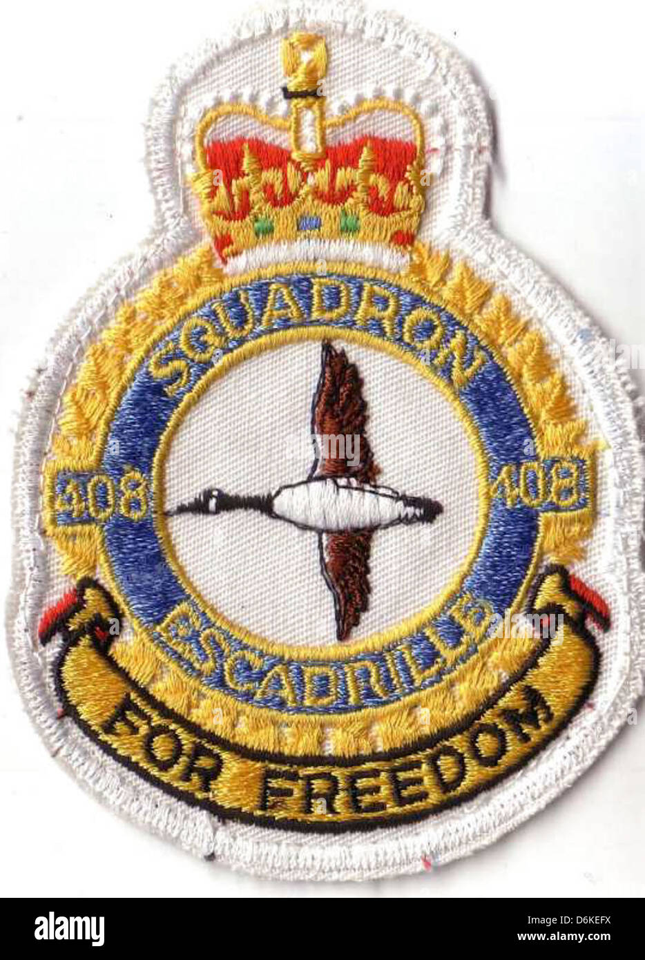 This image displays the crest of the 408 Squadron, a Canadian Forces ...