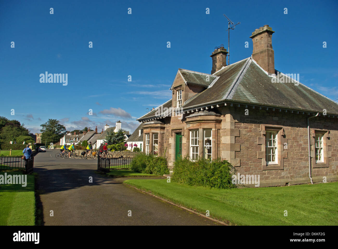 An old gatehouse in the village of Etal, Northumberland Stock Photo - Alamy