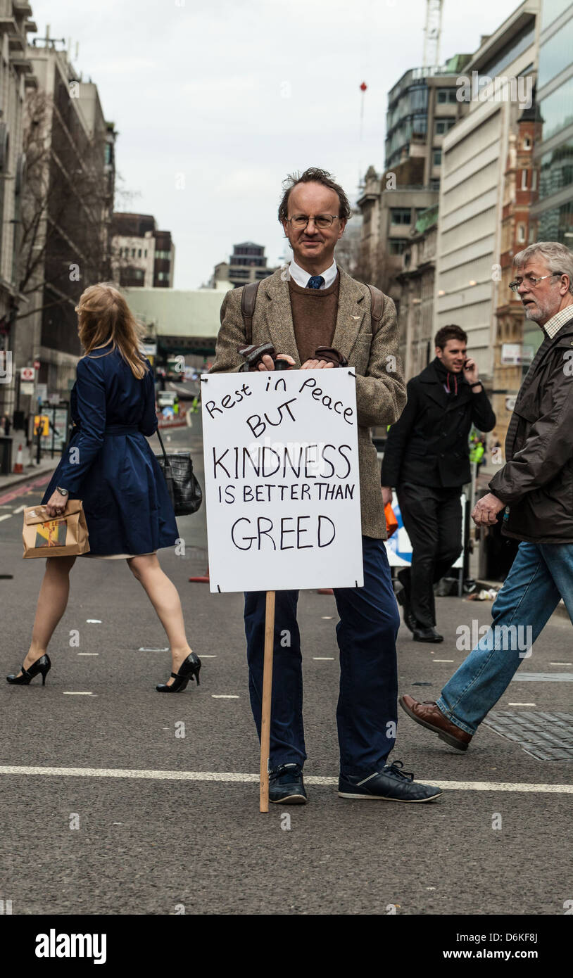 Margaret Thatcher Funeral Protests